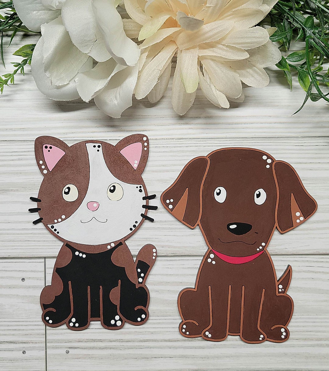 Mini Calico Cat and Lab Puppy Craft Kit - Etsy