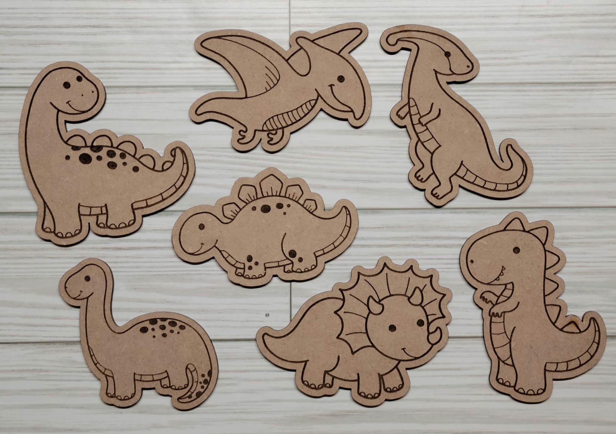 Dinosaur Wood Craft Kit - Etsy