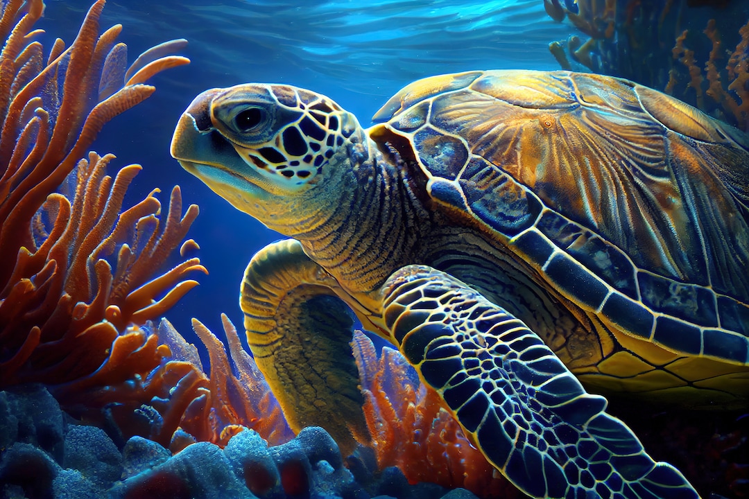 Deep Sea Turtle 20 Oz. Tumbler - Etsy