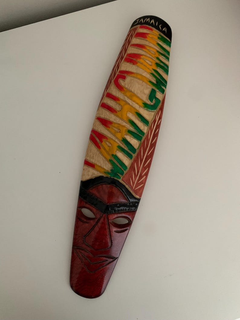 Hand Carved Mask Made in Jamaica - Etsy