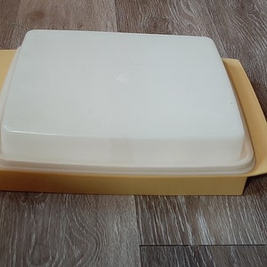 Vintage Tupperware Deviled Egg Carrier With Egg Inserts Yellow Color ...
