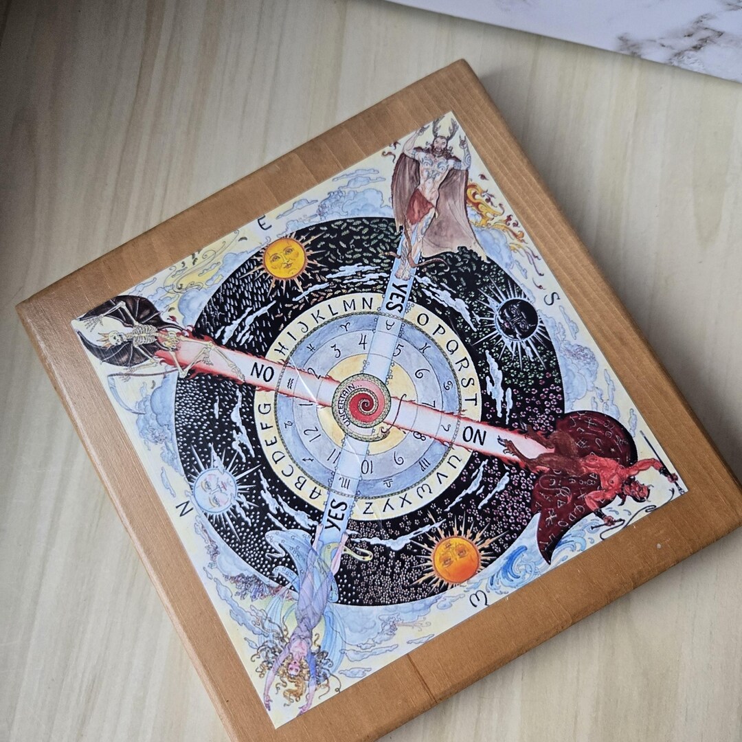 Talking Spirit Pendulum Dowsing Board - Wooden - Chart Triple Moon ...