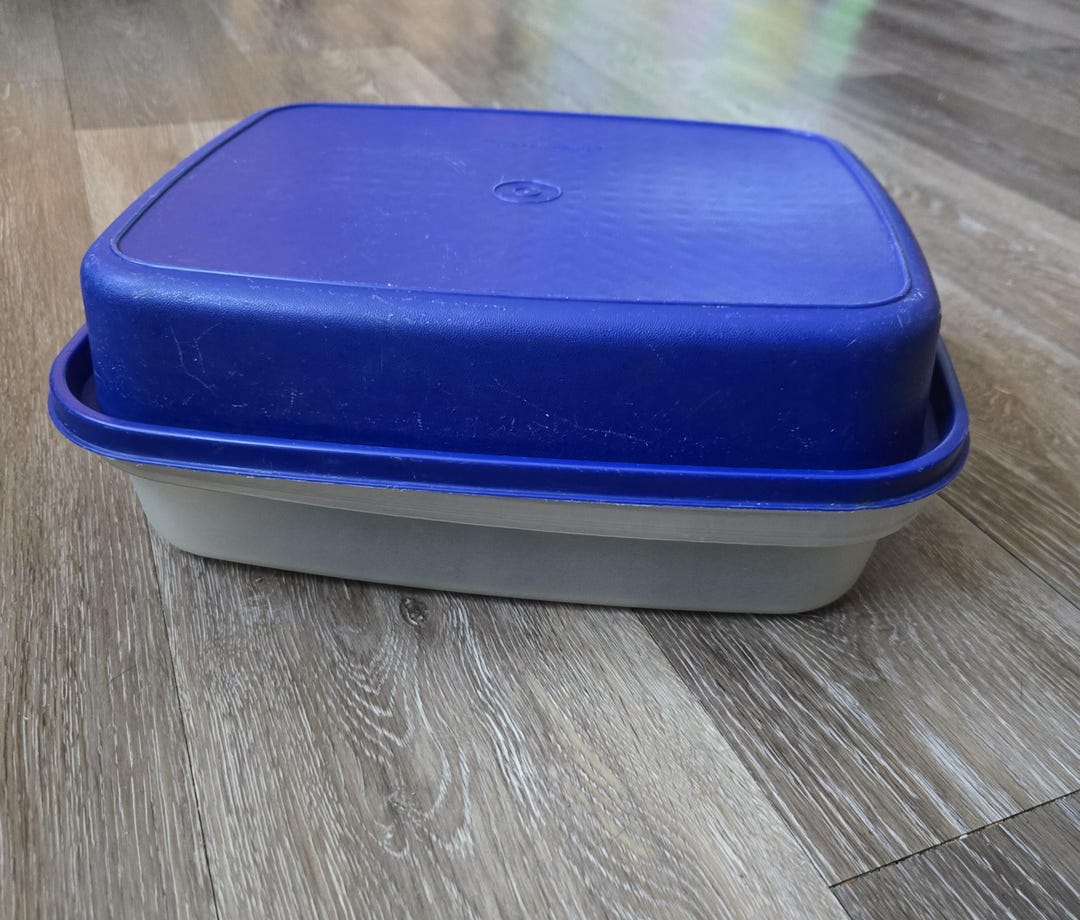 Blue Season and Serve TUPPERWARE #1294 Large Marinade Container - With ...