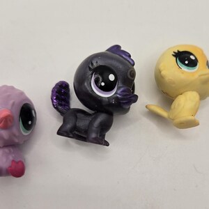 Teeniest Littlest Pet Shop - Swan Birds and Platypus Lot - LPS - Hasbro ...