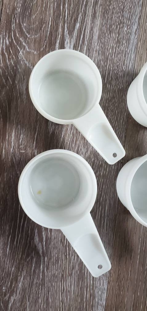 Vintage White Tupperware Measuring Cups Your Choice Retro - Etsy