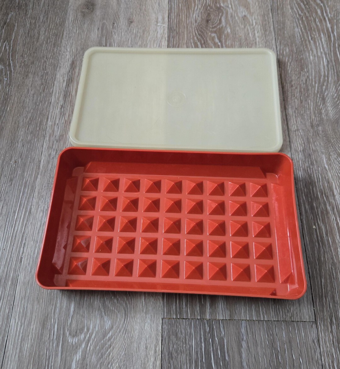 Vintage Tupperware Meat Keeper, Marinade, Tenderize, Paprika Color ...