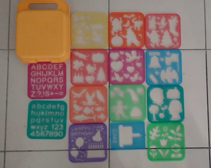 Vintage 1980s Tupperware Stencil and Art Case 1408 - Etsy