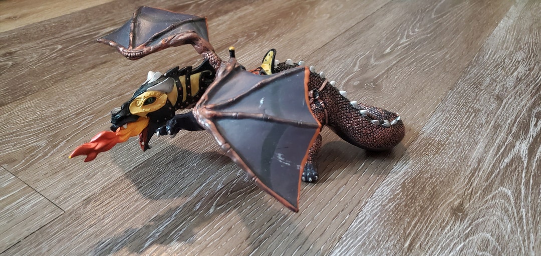Papo Dragon Figure "dragon of Darkness" Toy Figure 2007 - Etsy