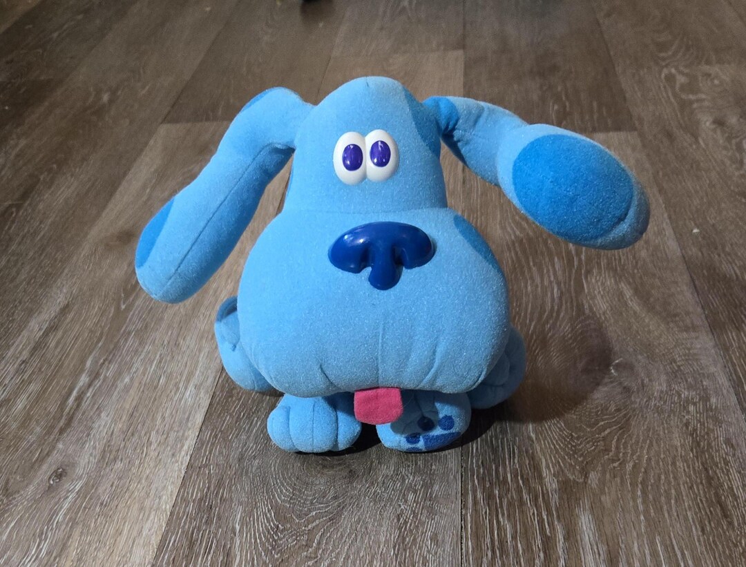 Vintage Blues Clue Dog Retro Cartoon Nicktoon - Blue Dog Plush ...