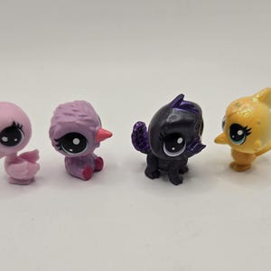 Teeniest Littlest Pet Shop - Swan Birds and Platypus Lot - LPS - Hasbro ...