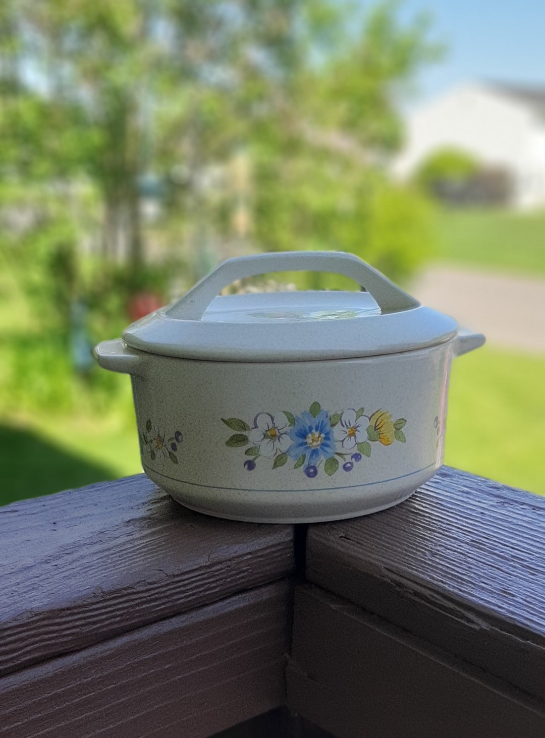 1970's Rare Lenox Day Break Temper-ware Covered Casserole Dish Oven ...