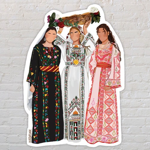 Palestinian Women Sticker 2.5 X 3 Vinyl & - Etsy