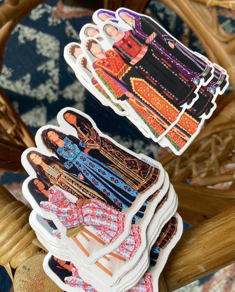 Palestinian Women Sticker 2.8 X 3 Vinyl & - Etsy