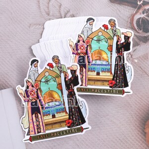 Free Palestine Sticker - Vinyl Sticker, Waterproof, 3.5 Inches ...