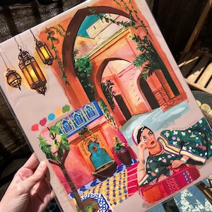 Marrakech - Art Print | Morocco Art - Etsy