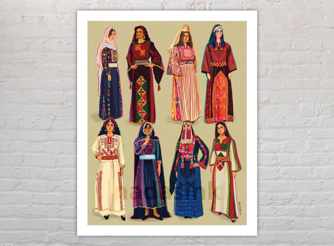 Thobes of Palestine Palestine Art Tatreez Art - Etsy
