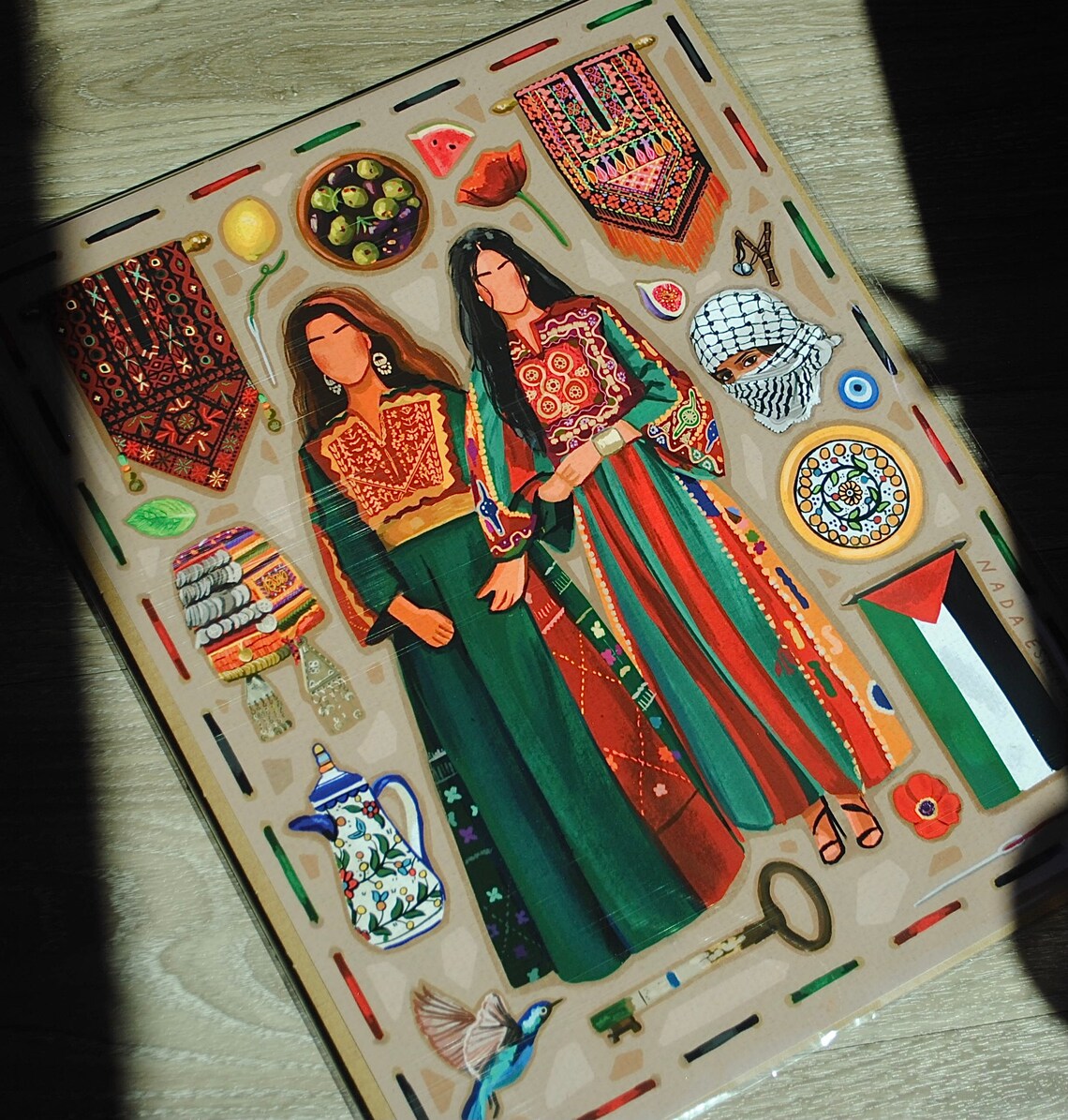 Palestinian Mosaic IV Art Print Palestine Art - Etsy