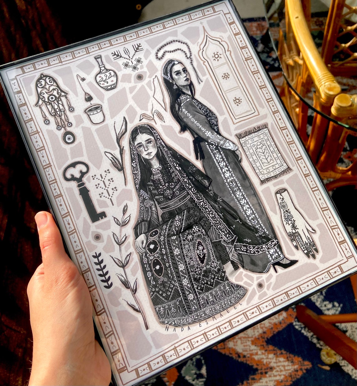 Palestinian Mosaic II (unframed Art Print) | Palestine Art | Tatreez ...
