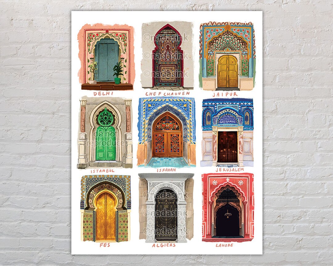 Islamic Architecture Art Print Middle Eastern Decor Arab/persian/indian ...