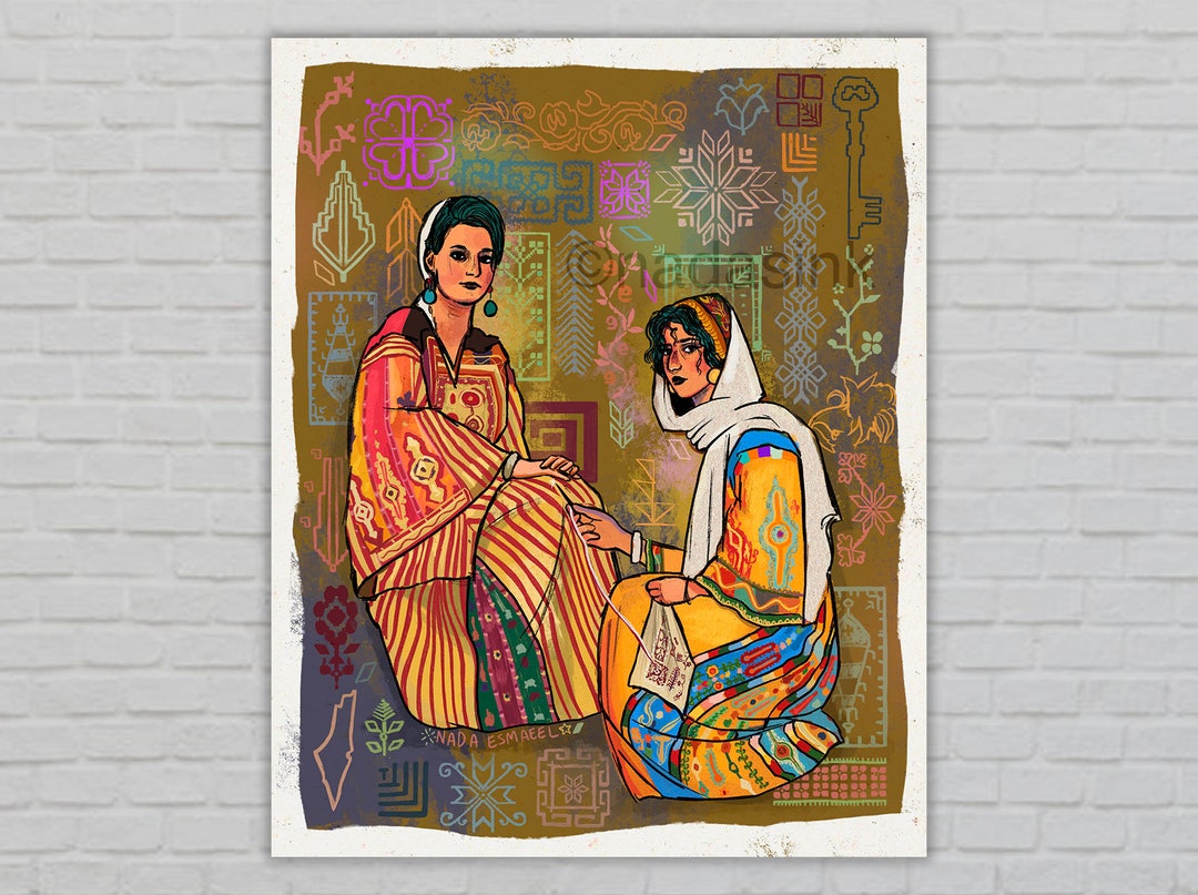 Art of Tatreez Art Print Palestine Art - Etsy