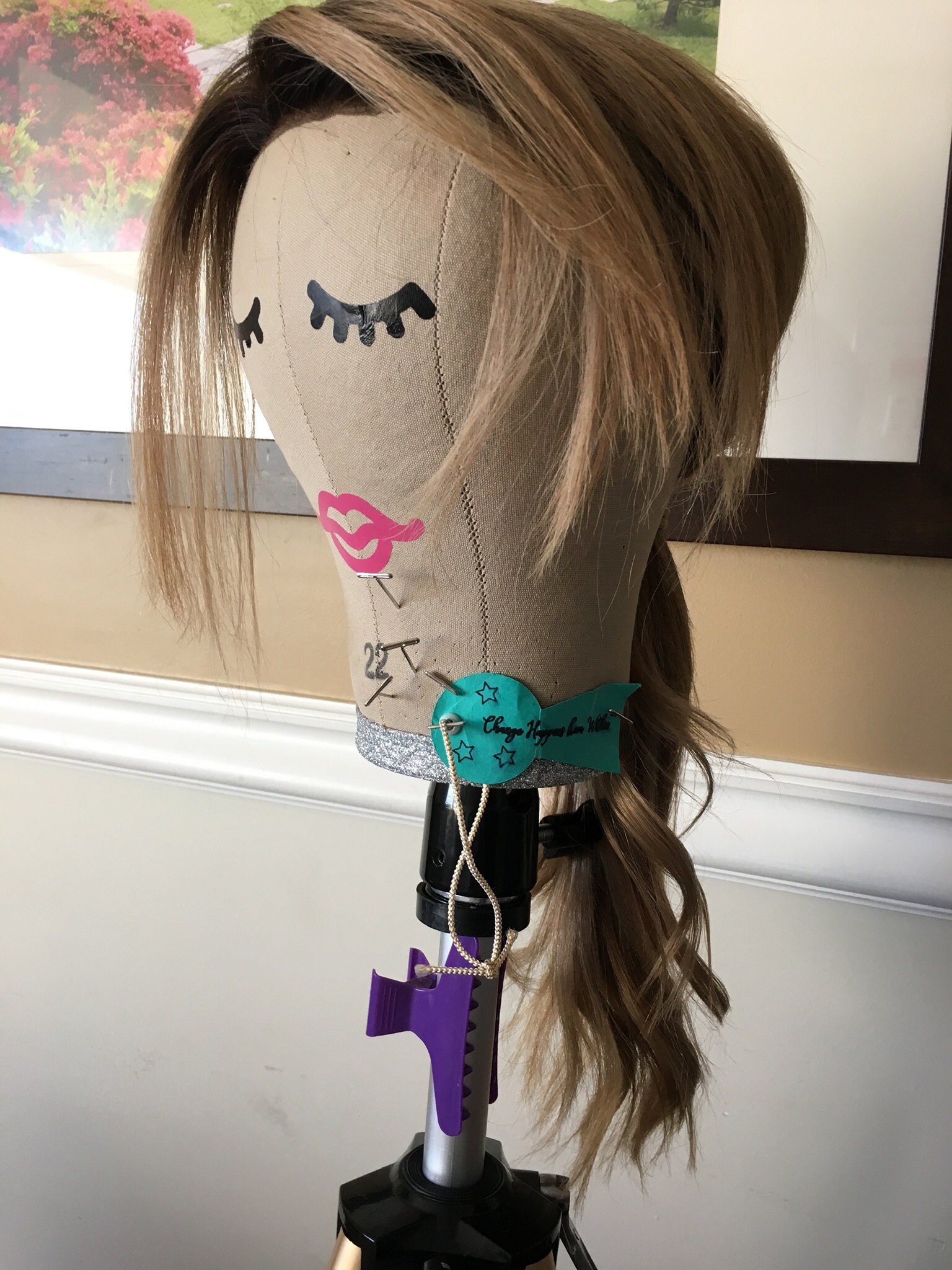 Magical Wig Head With Custom Quote - Etsy