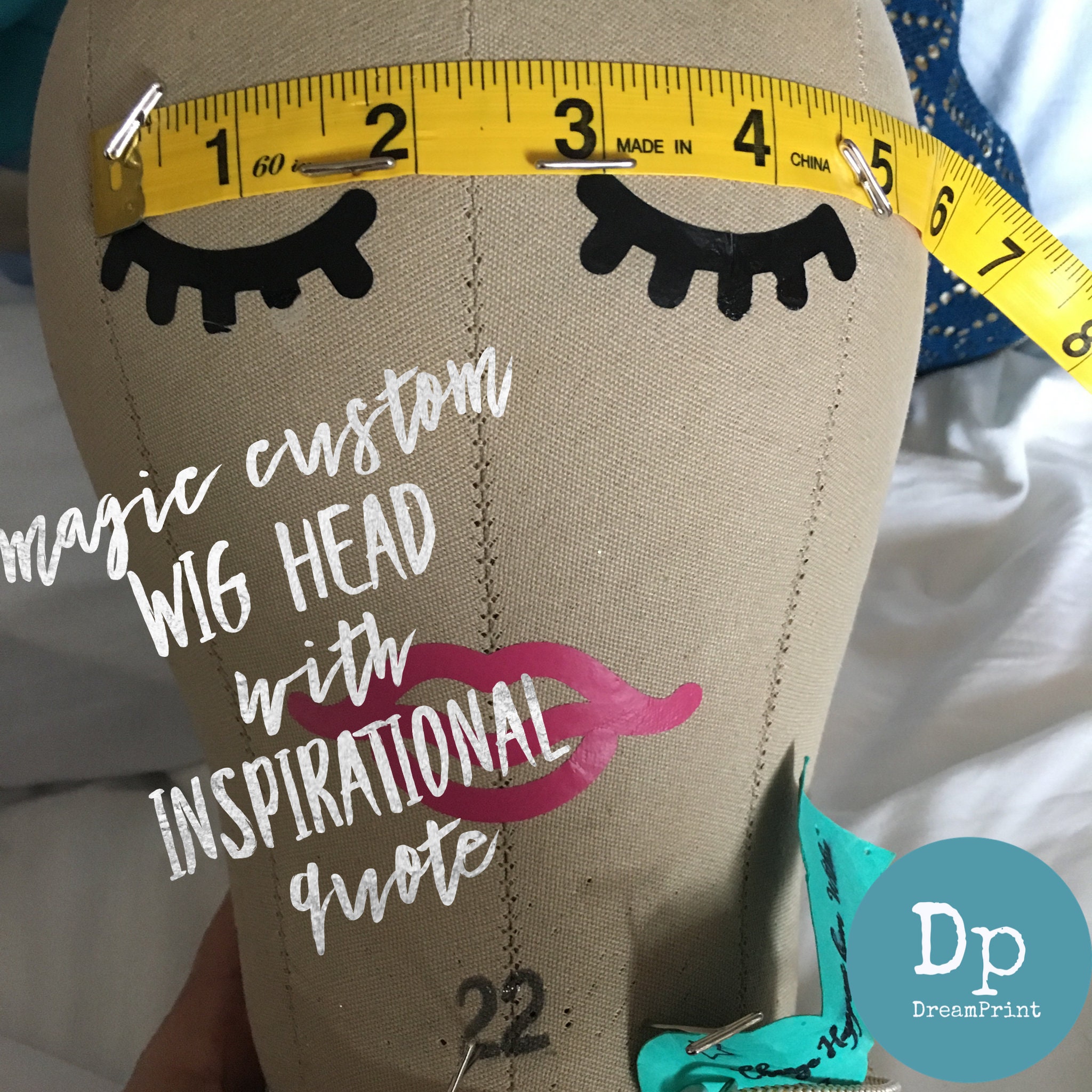 Magical Wig Head With Custom Quote - Etsy