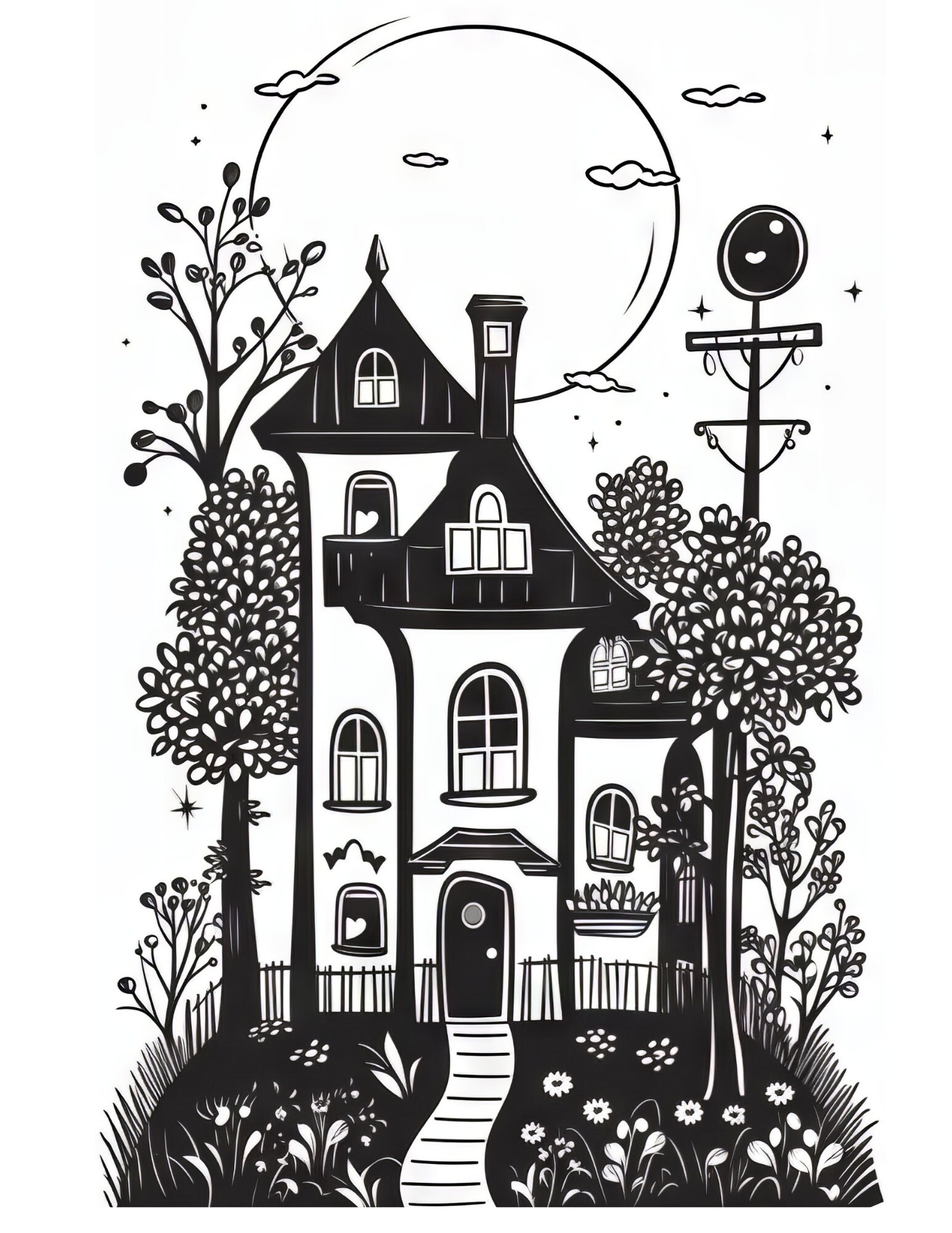 Buildings Mindfulness Coloring Pages Coloring Books Paint Buildings ...