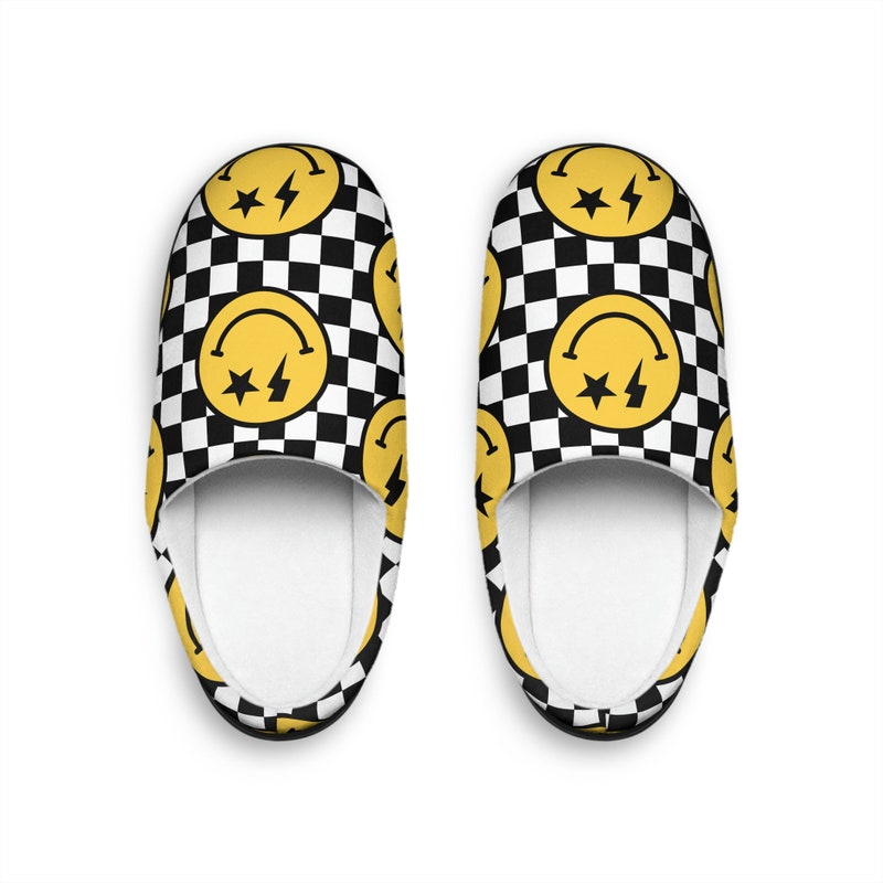 Smiley Face Slippers - Etsy