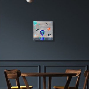 Alien Painting Galaxy Original Art Oil Canvas Painting Fantasy Painting ...