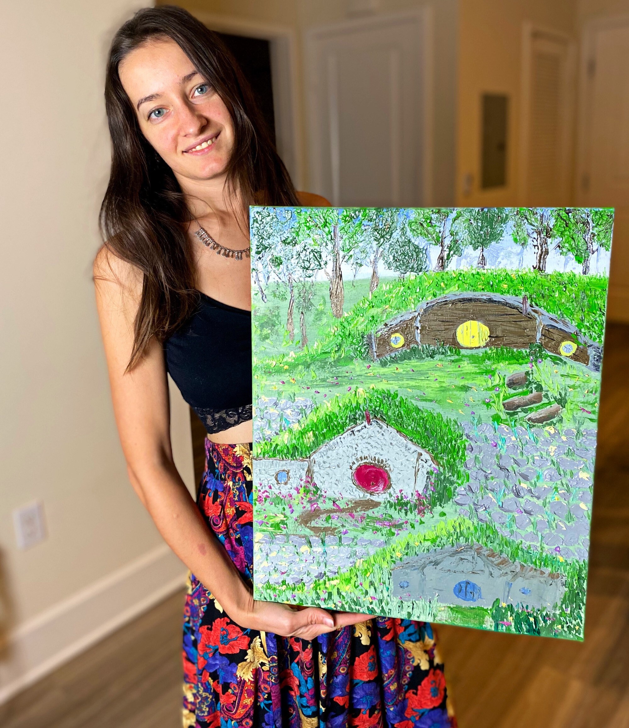 Hobbit Art Original Painting Canvas Art Impasto Oil Arts Lord Rings ...