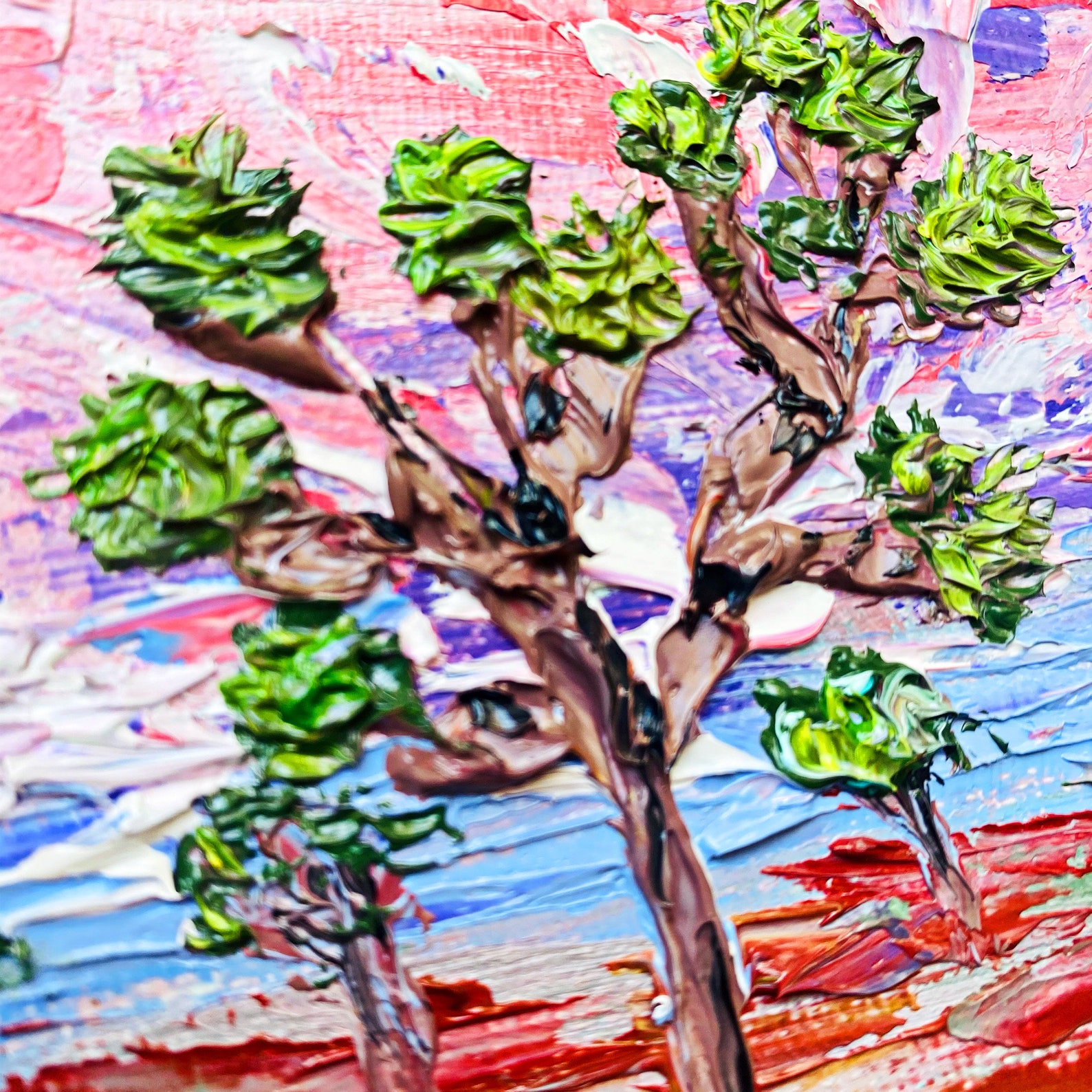 Joshua Tree National Park Original Painting Desert on Canvas - Etsy