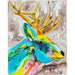 Gorgeous Deer Abstract Painting Original and Hand-painted Artwork ...