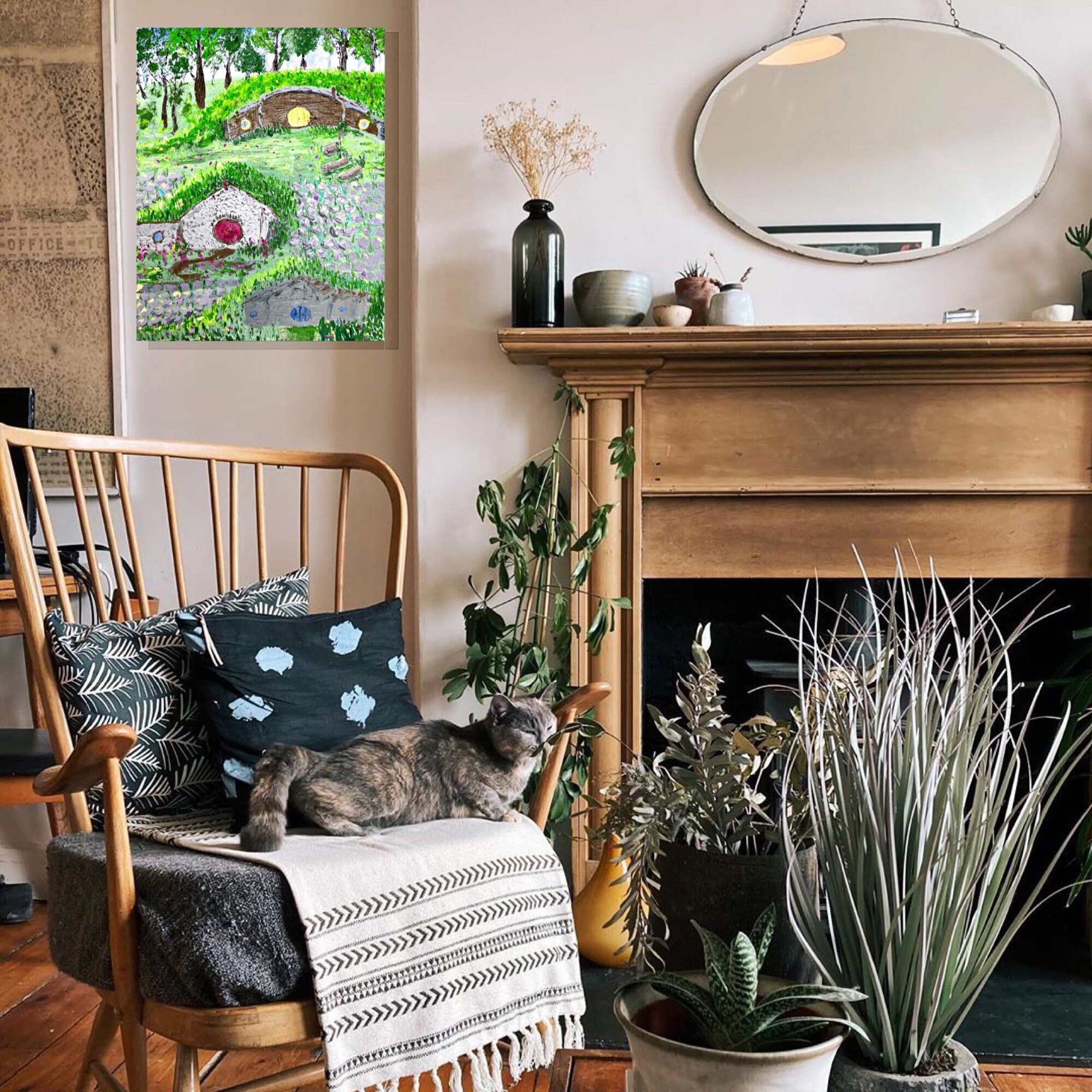 Hobbit Art Original Painting Canvas Art Impasto Oil Arts Lord Rings ...