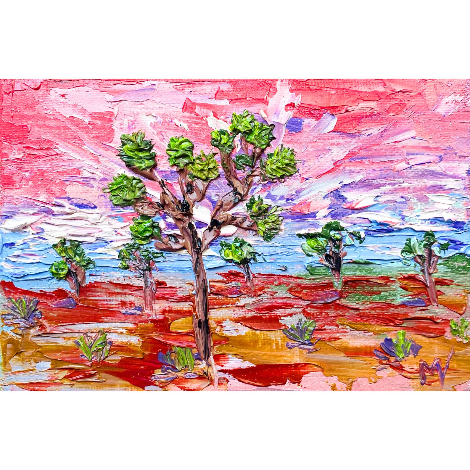 Joshua Tree National Park Original Painting Desert on Canvas - Etsy