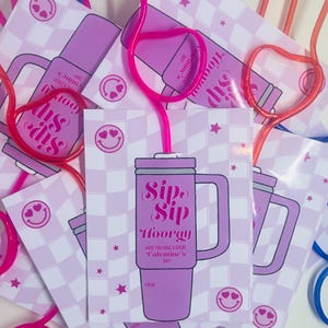 Straw Valentine | Instant Download | Stanley Cup - Etsy