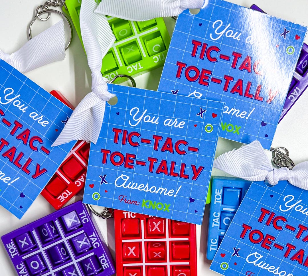 Tic Tac Toe Valentine | Printed Cards ONLY - Etsy