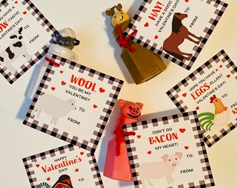 PRINTABLE Tractor Valentine Card for Kids INSTANT DOWNLOAD Valentine's ...