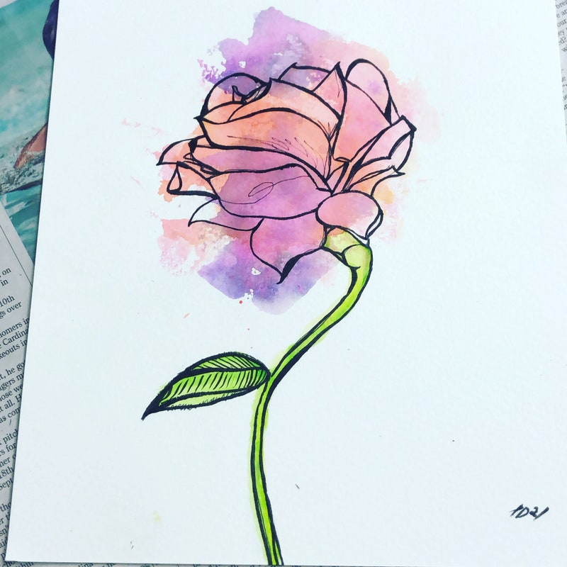 Line and Wash Art - Etsy