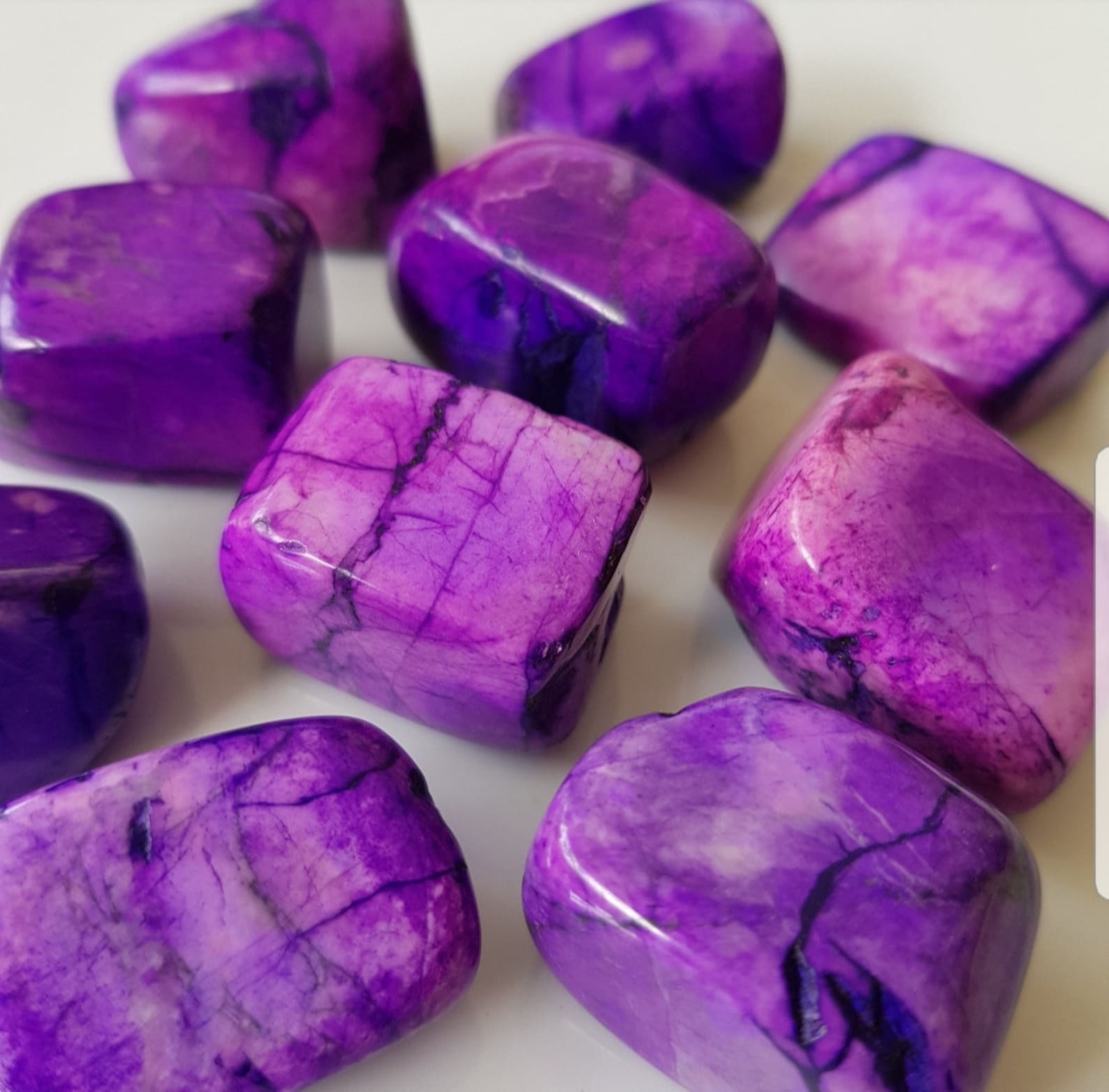 Purple Howlite Tumble Stone - Etsy