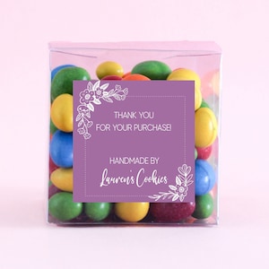 Personalized Thank You Labels, Custom Thank You Stickers, Small ...