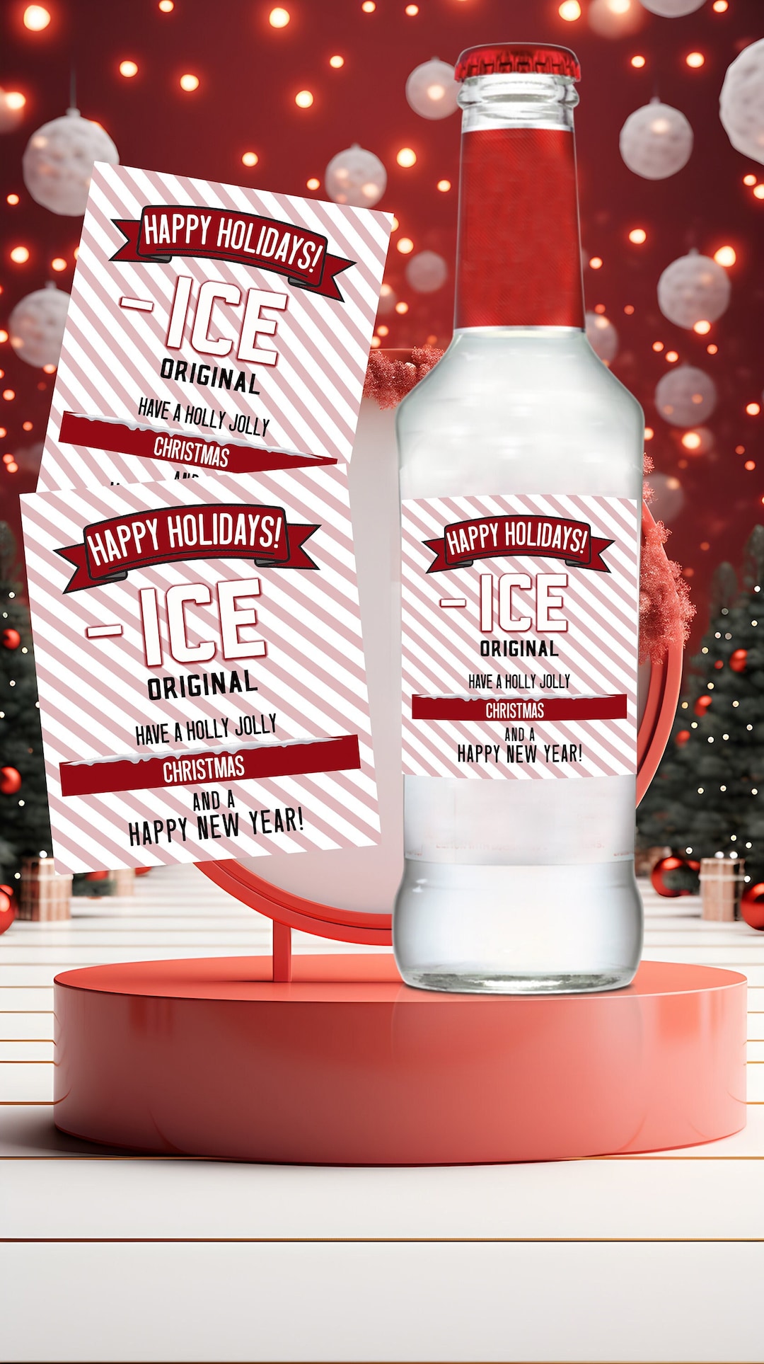 Gift Christmas Party ICED Labels, Christmas Gift Stickers, Christmas ...