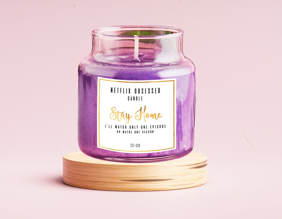 Custom Candle Label Sticker: Gold Gradient, Minimalist Product Logo - Etsy