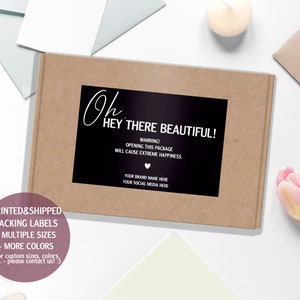 Branded Packaging Sticker Labels, Branded Package, Product Labeling for ...