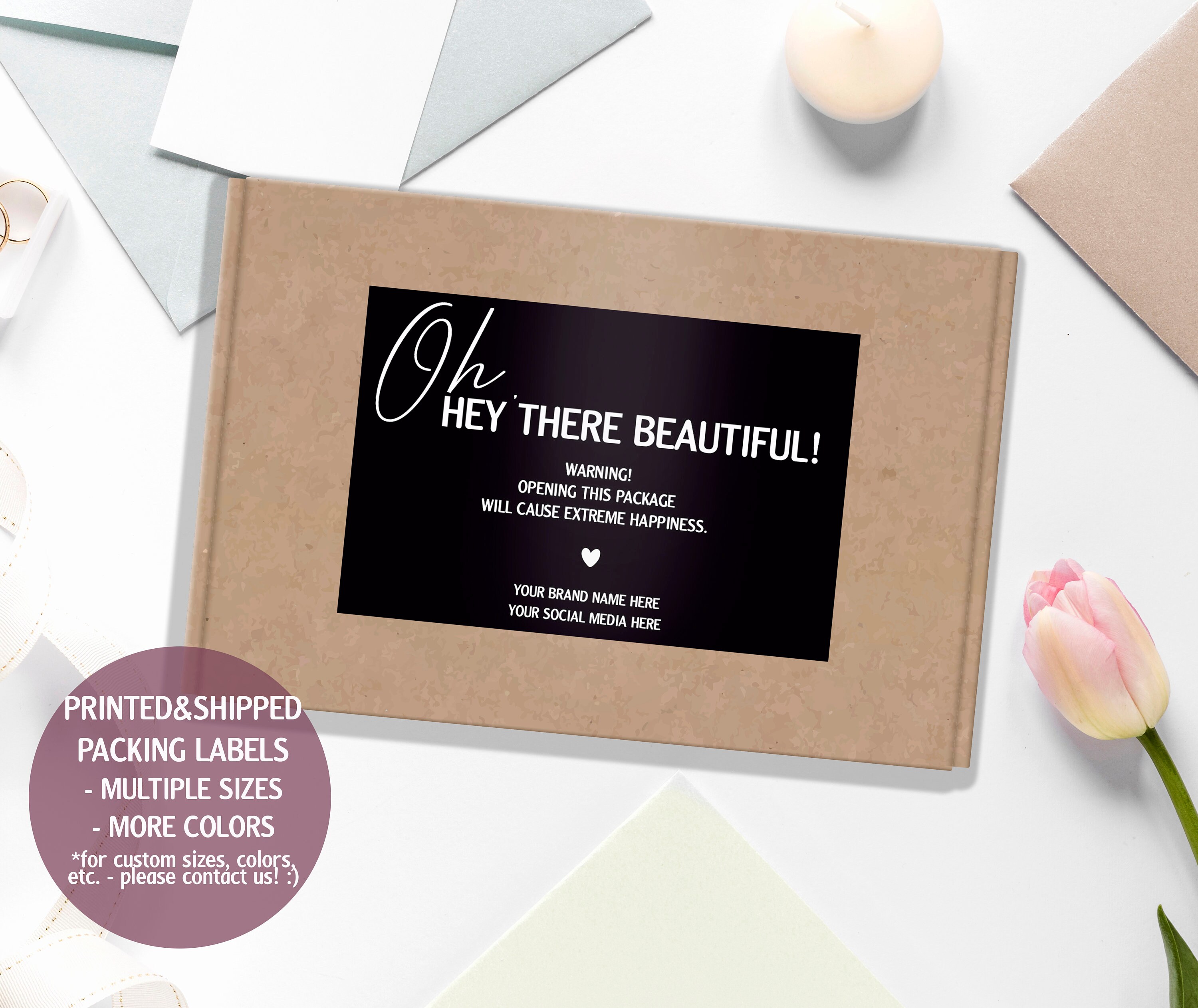 Branded Packaging Sticker Labels Branded Package Product - Etsy