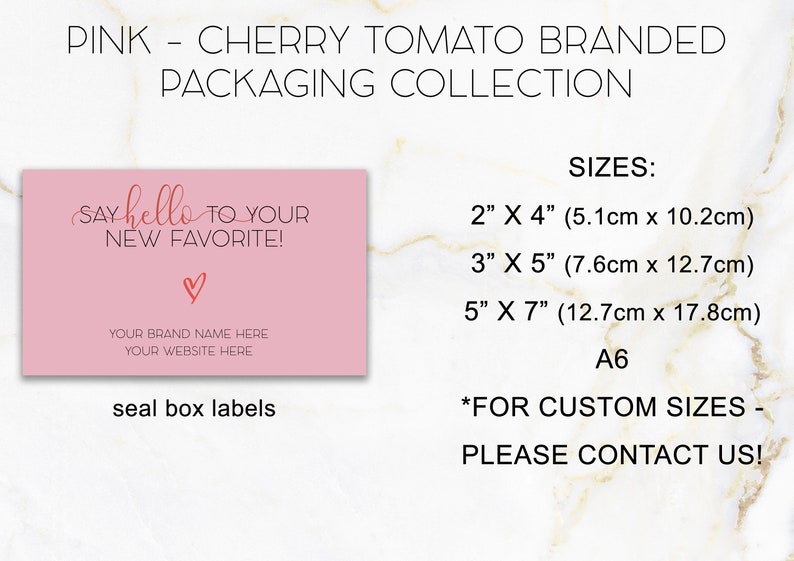 Custom Branded Packaging Template Bundle Your Logo Packaging - Etsy