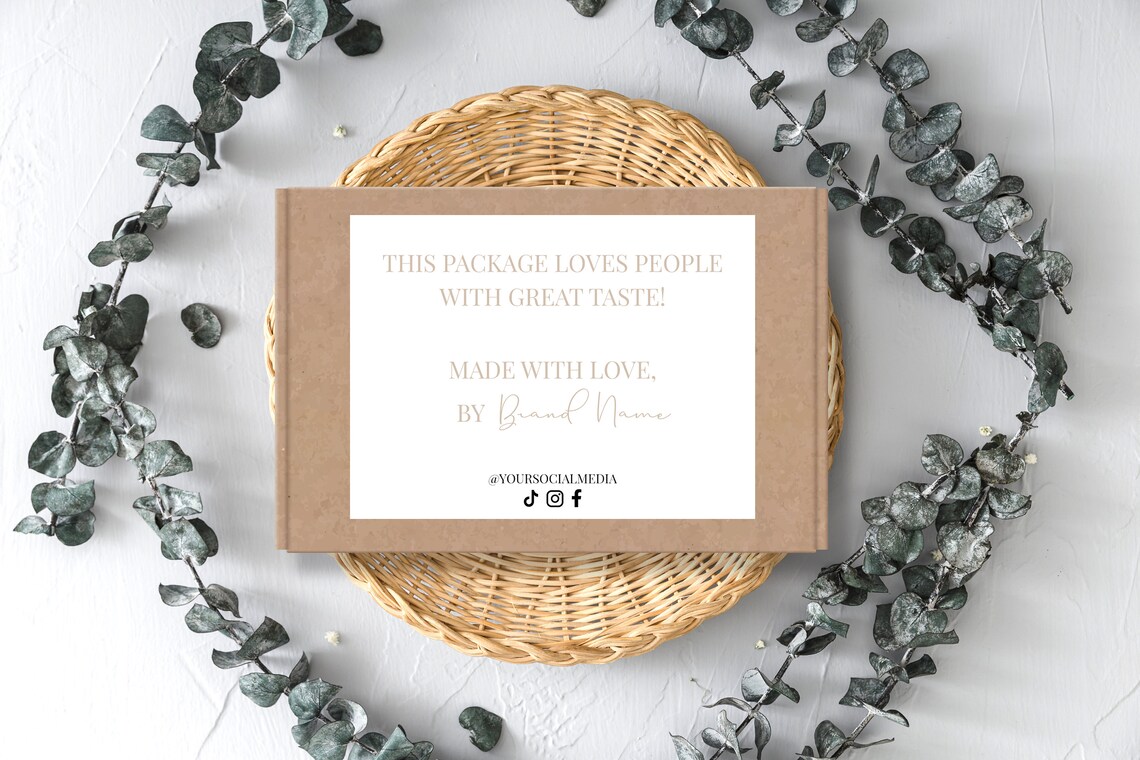 Box Seal Sticker Labels packaging Label Design Seal Box - Etsy