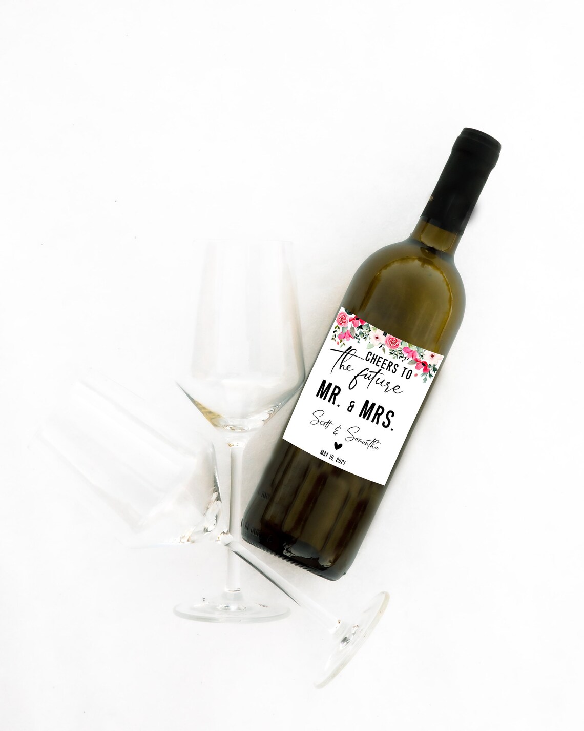 Engagement Gift Party Wine Labels Custom Wine Bottle Sticker - Etsy