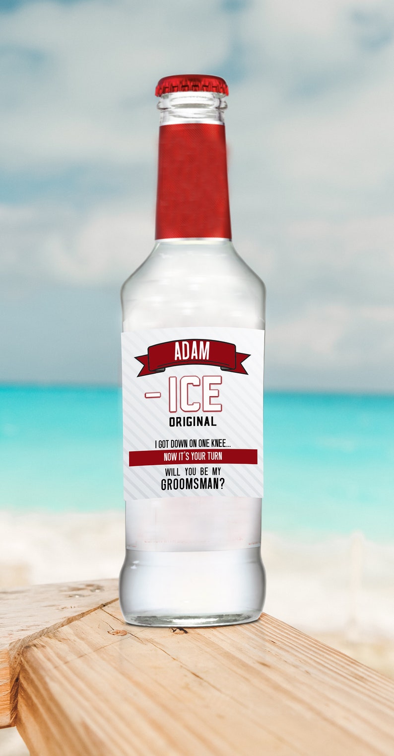 Wedding Party Proposal ICED Labels Groomsman Gift Stickers - Etsy