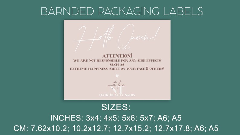 Custom Branded Packaging Packaging Labels Mail Box Label - Etsy