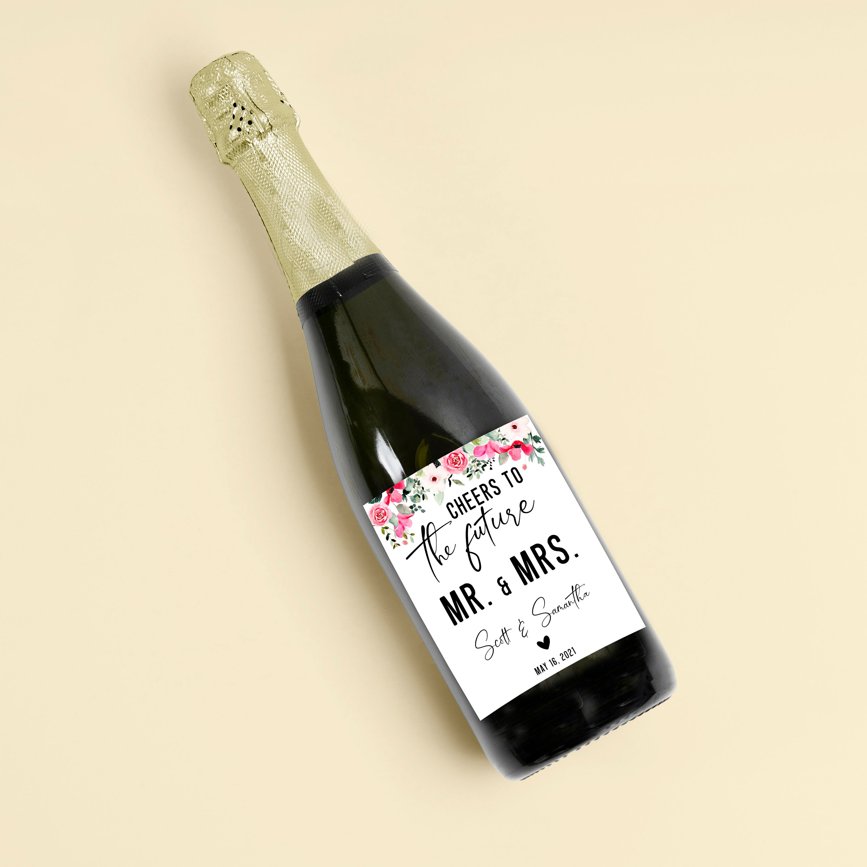 Engagement Gift Party Wine Labels Custom Wine Bottle Sticker - Etsy